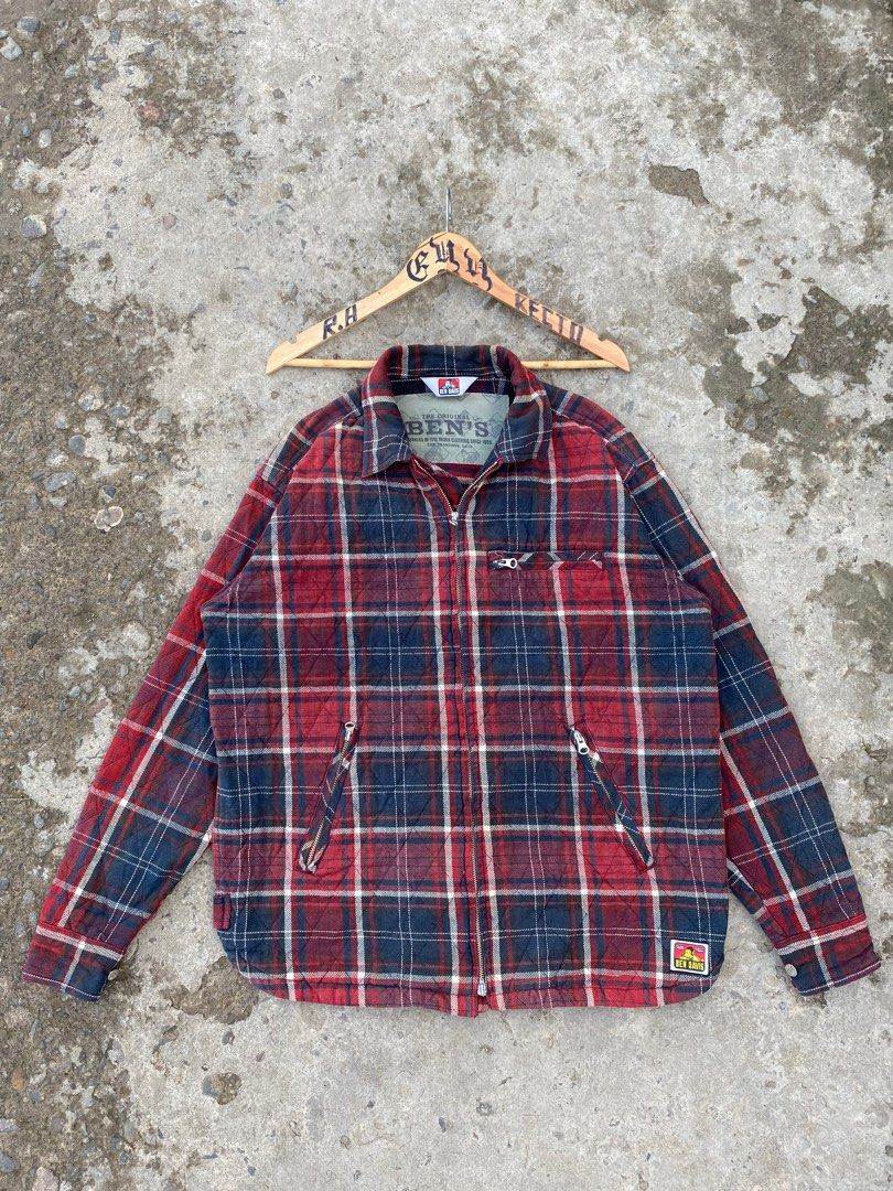 BEN DAVIS HEAVY FLANNEL JACKET, Men's Fashion, Coats, Jackets and ...