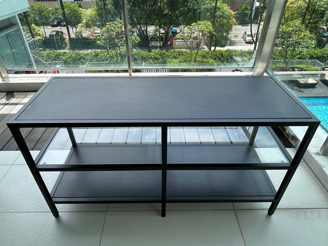 Black tv console, Furniture & Home Living, Furniture, TV Consoles on ...