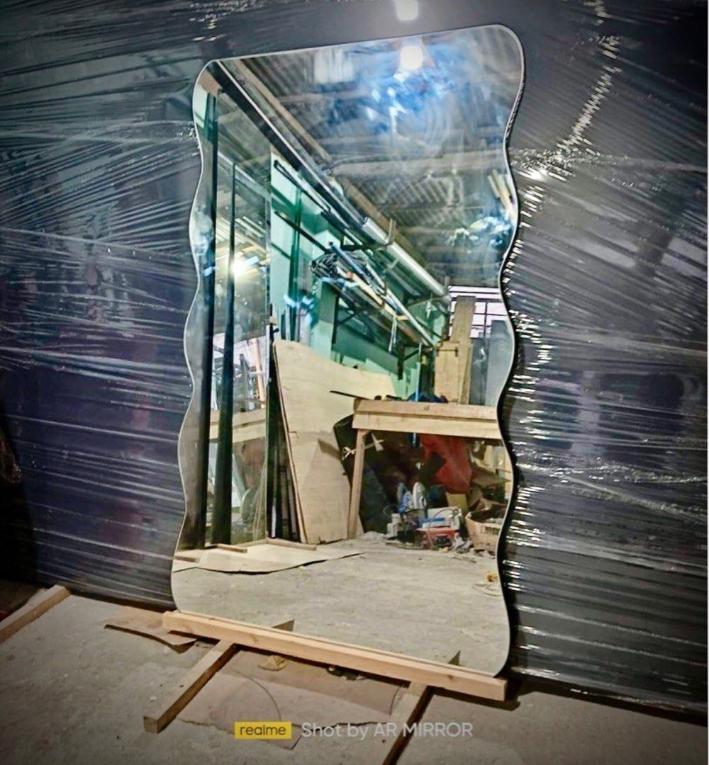 BRAND NEW AESTHETIC WAVY MIRROR (3x5 ft) on Carousell