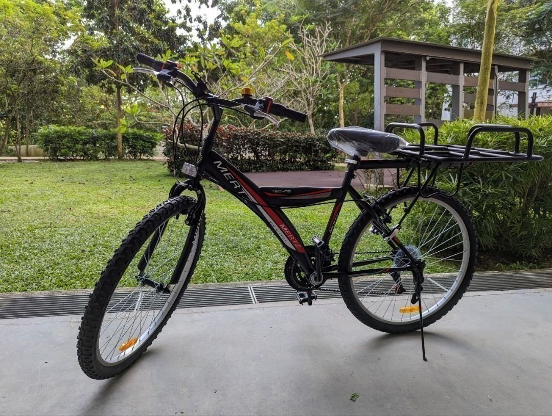 Brand New! Food Delivery Bicycle! 26" Mertz MTB Techno Mountain Bike ...