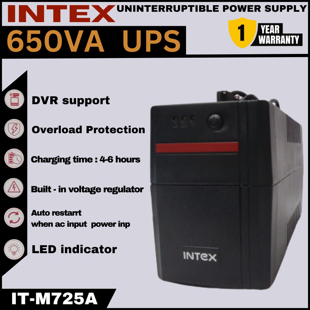 Brand new Intex 650VA Uninterruptible Power Supply Overload on Carousell