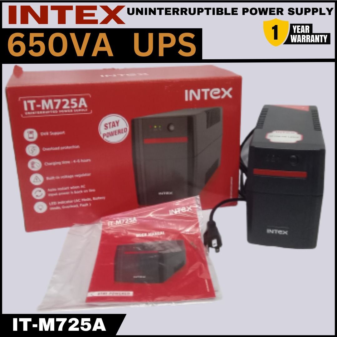 Brand new Intex 650VA Uninterruptible Power Supply Overload on Carousell