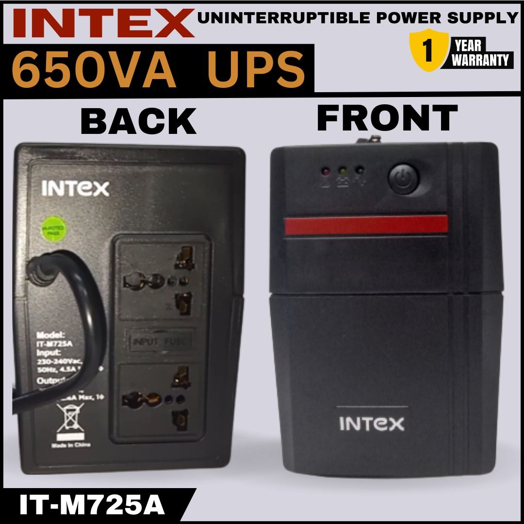 Brand new Intex 650VA Uninterruptible Power Supply Overload on Carousell