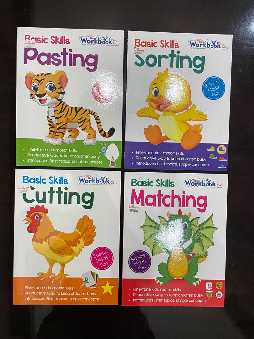 Buku pasting, sorting, cutting, matching, Buku & Alat Tulis, Buku Anak ...
