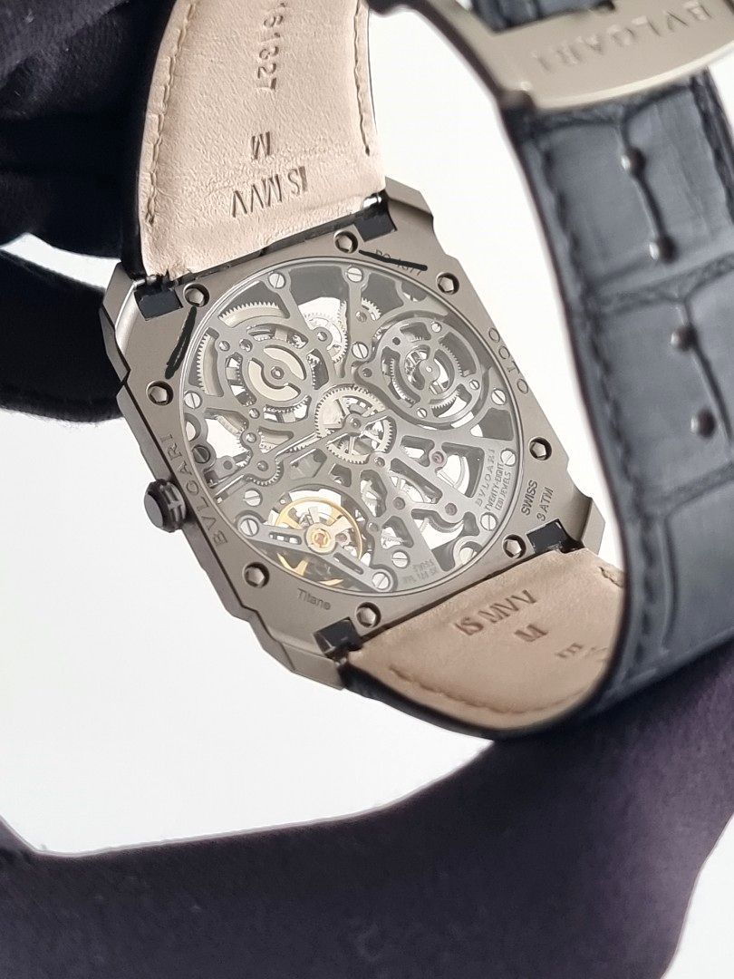 BVLGARI BULGARI OCTO FINISSIMO TITANIUM ULTRA THIN SKELETON 102714, Luxury, Watches on Carousell