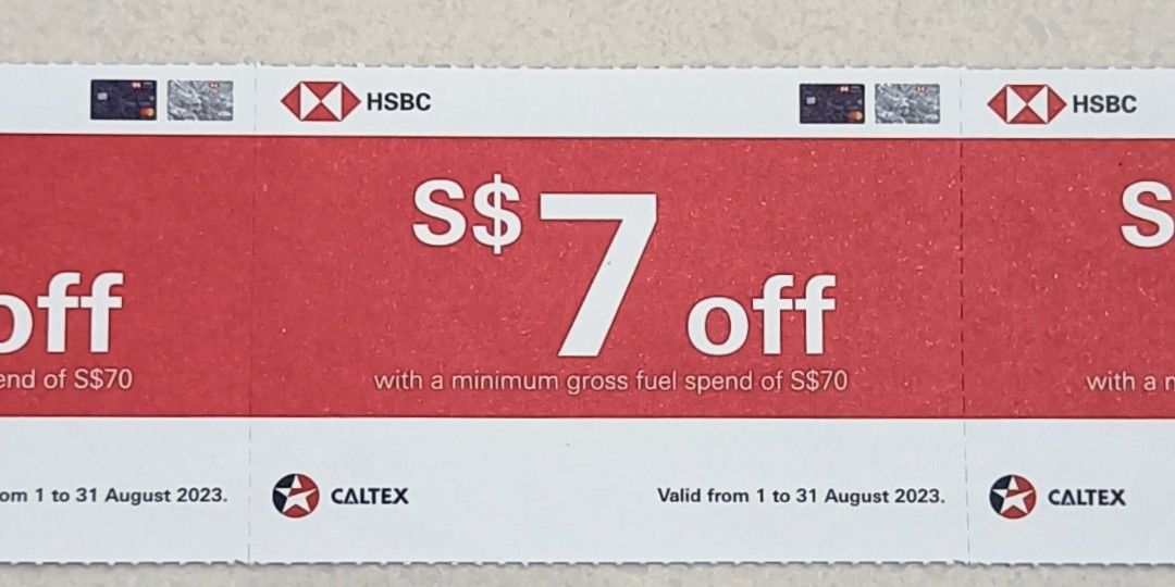 Caltex Petrol Vouchers, Tickets & Vouchers, Vouchers on Carousell