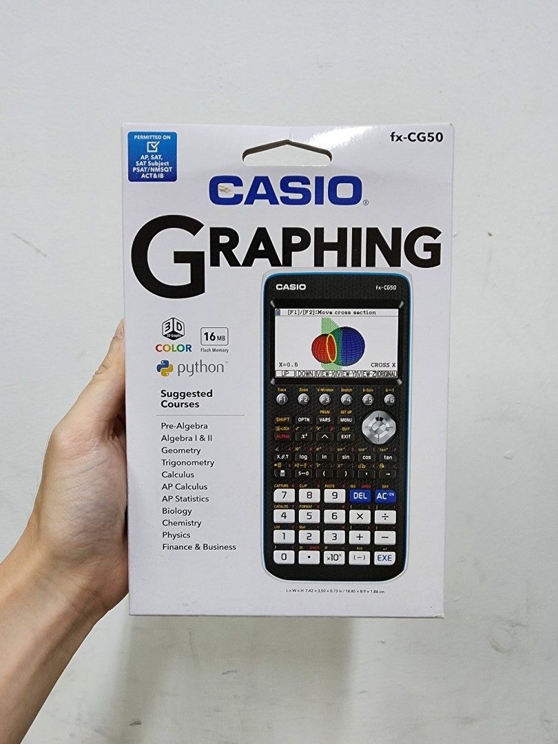 Casio Color Graphing Calculator fx cg50, Hobbies & Toys, Stationery ...