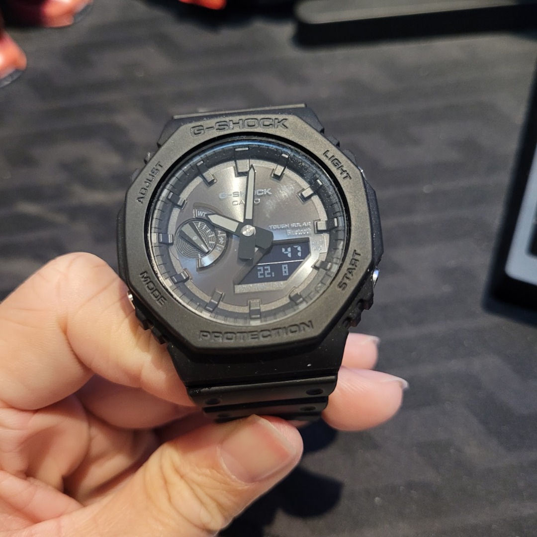 Casio G-Shock Casioak Solar Quartz Bluetooth GA-B2100-1A1 Watch Full ...