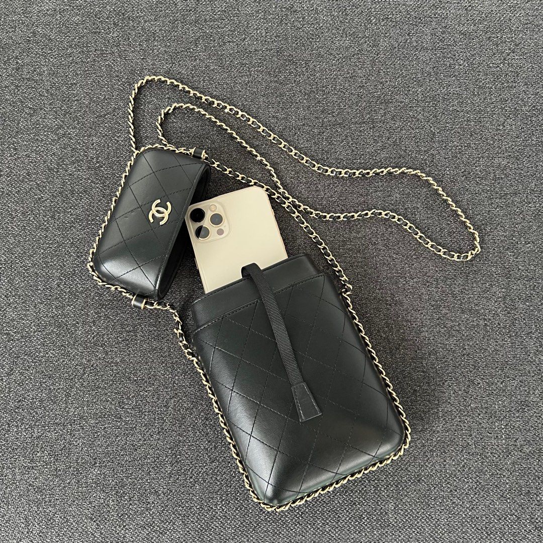 Chanel Phone Tech Case, Luxury, Bags & Wallets on Carousell