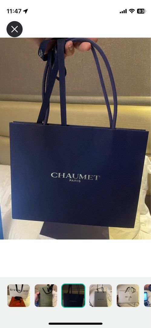 Chaumet paper bag on Carousell