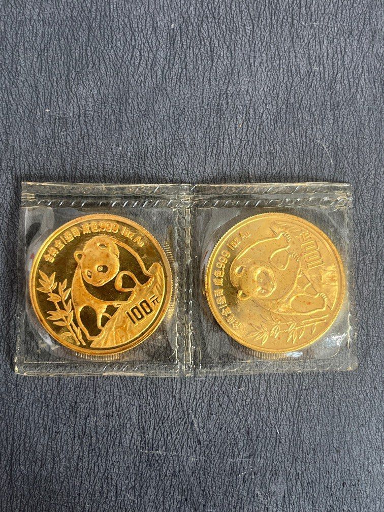 China 1990 panda 1oz gold coin, Hobbies & Toys, Memorabilia ...