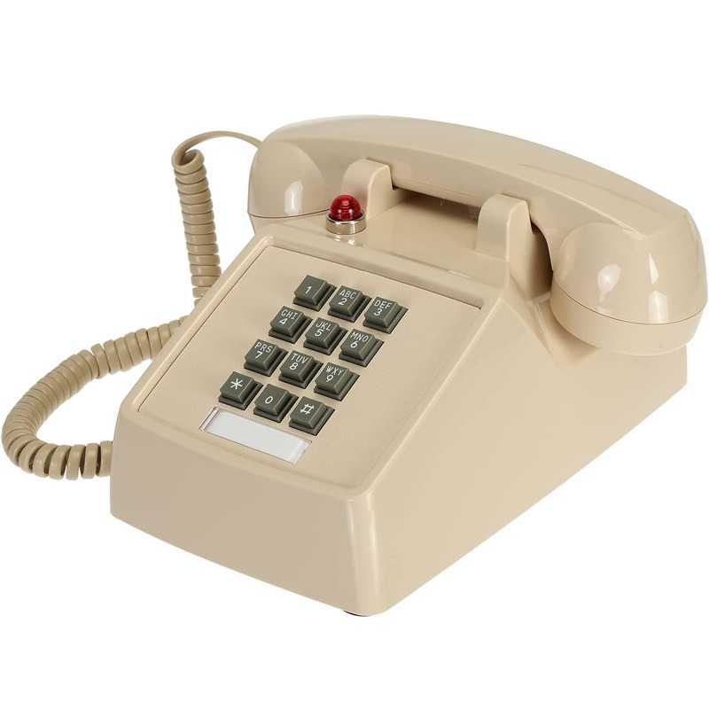 Classic Retro Desk Telephone for Landline, Single Line Desk Phone Old ...