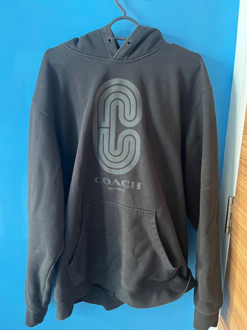 Coach authentic black hoodie, Men's Fashion, Coats, Jackets and ...