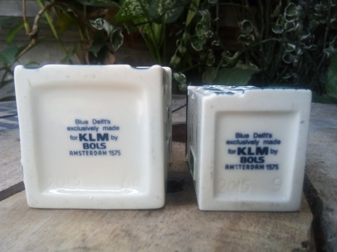 Collectible Porcelain KLM Miniature Delft Blue Houses (From The ...