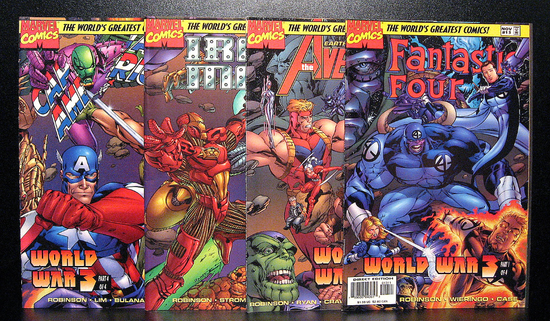 COMICS: Marvel: World War 3 set (1997), 4 parts crossover event ...
