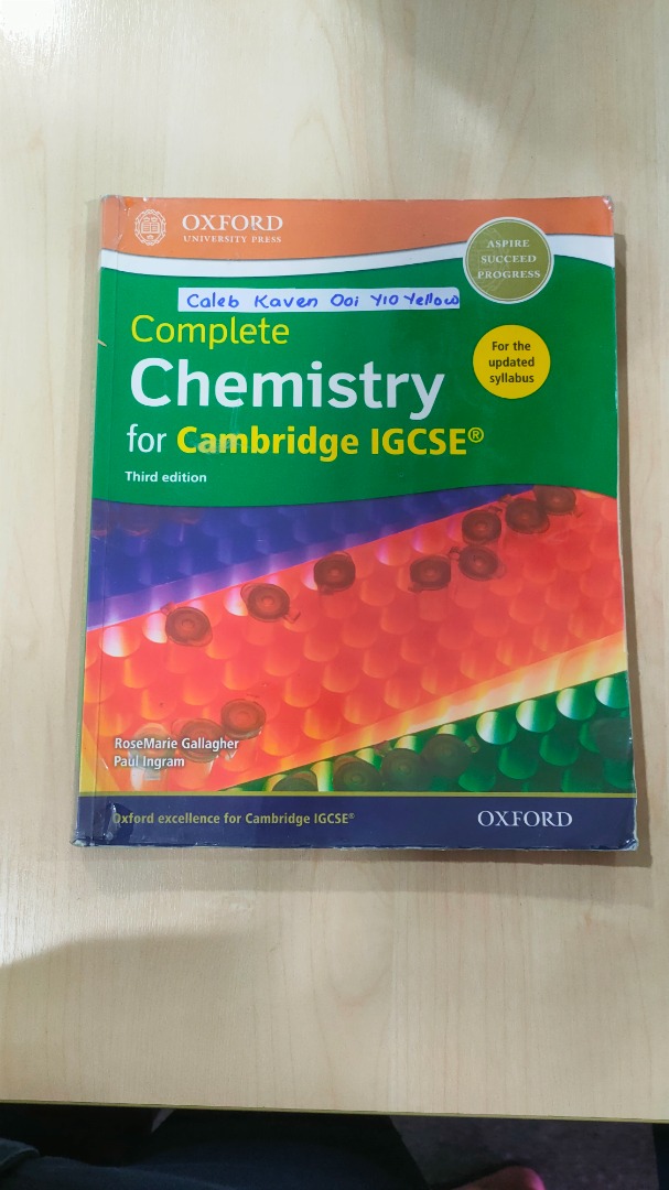 Complete Chemistry for Cambridge IGCSE Third Edition Oxford, Hobbies ...