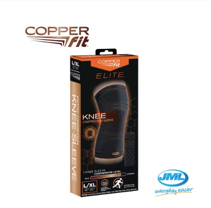 Copper Fit Elite Knee Sleeve | Relief Joint pain muscle stiffness sore ...