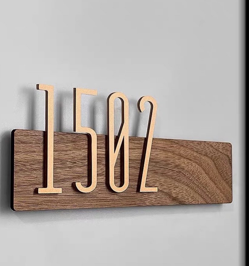 Custom made door unit number signage/ company name sign/ house number ...