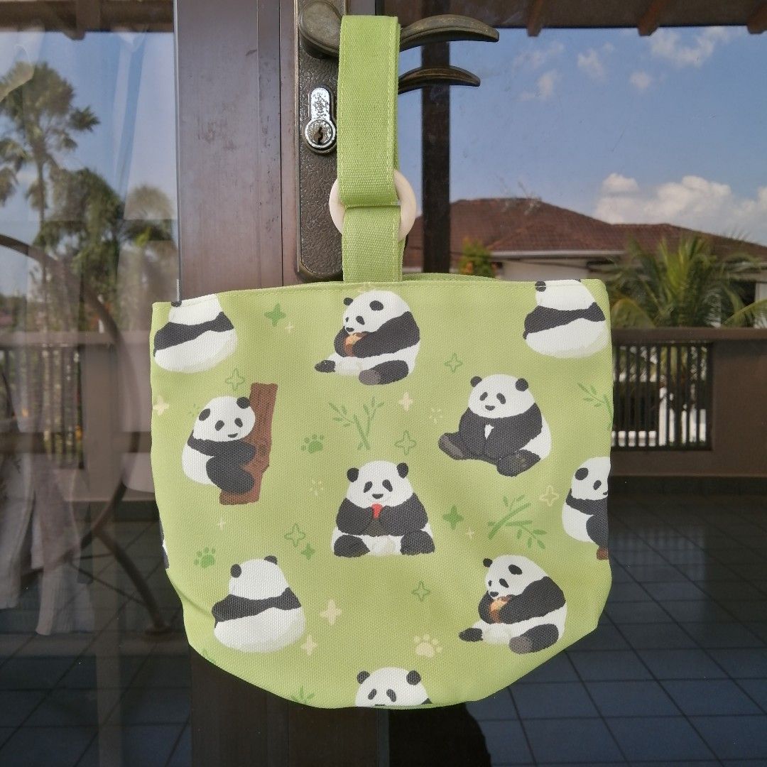 Cute panda pouch/ handbag/ lunchbox bag, Women's Fashion, Bags ...