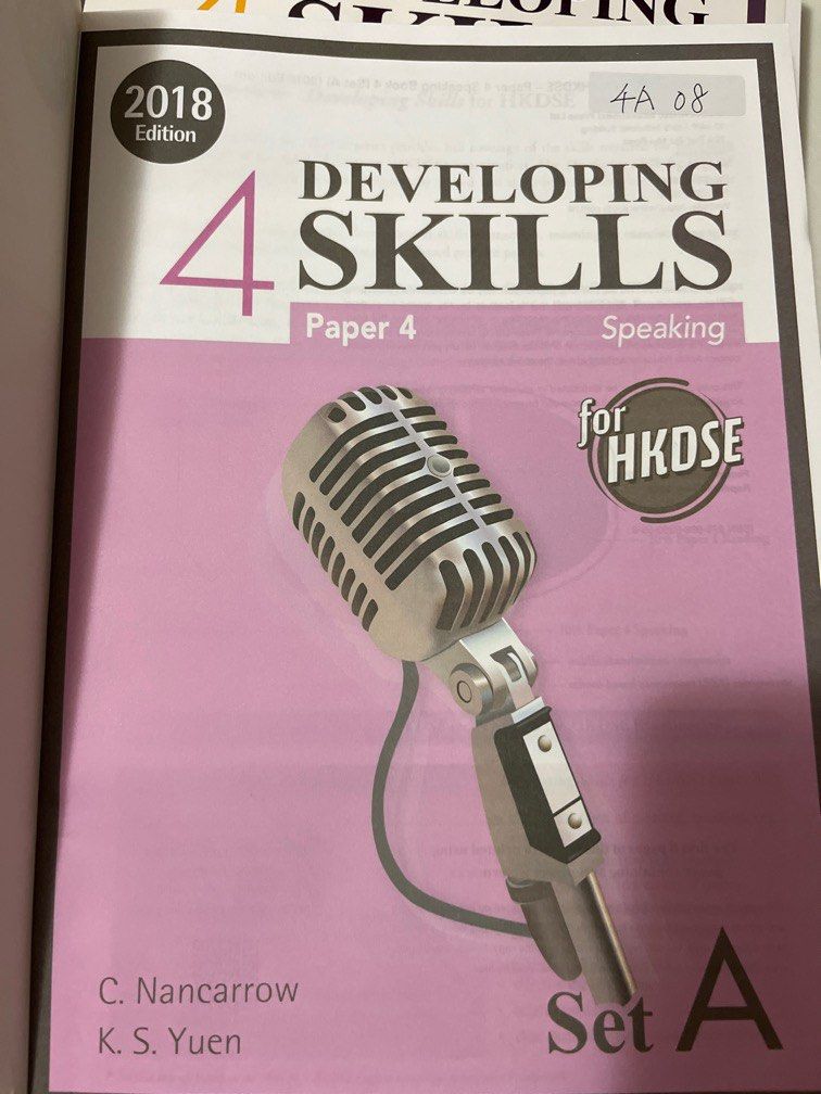 Developing Skills for HKDSE Paper 4 Speaking Book 4 (Set A) (2018 ...