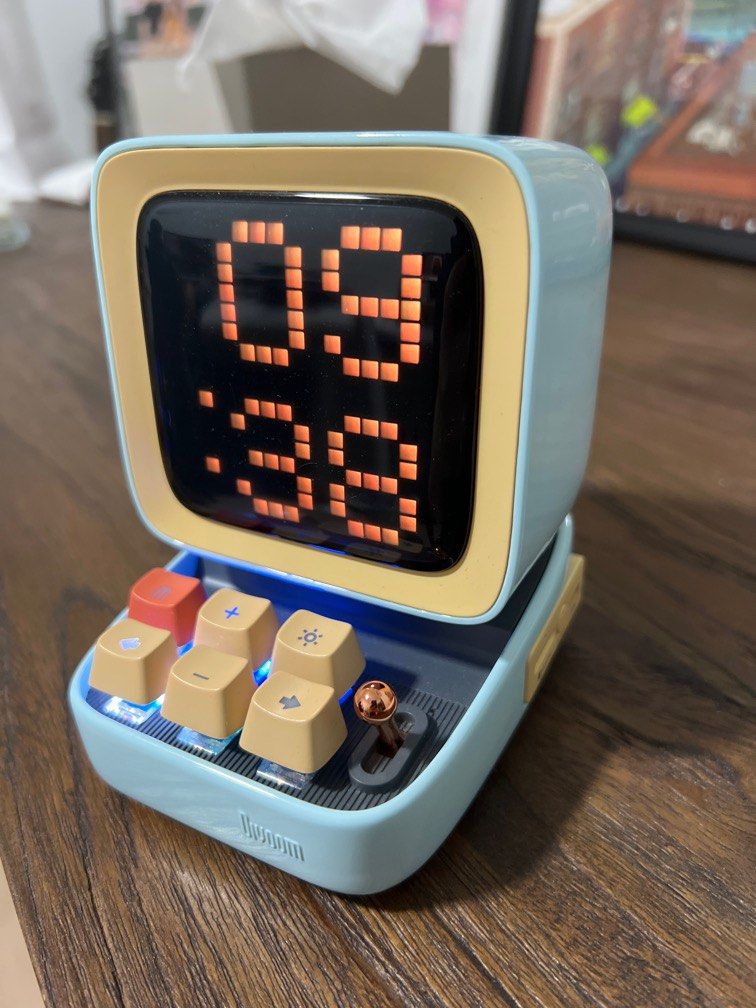 Divoom Ditoo Plus Bluetooth Speaker Alarm Clock, Furniture & Home ...