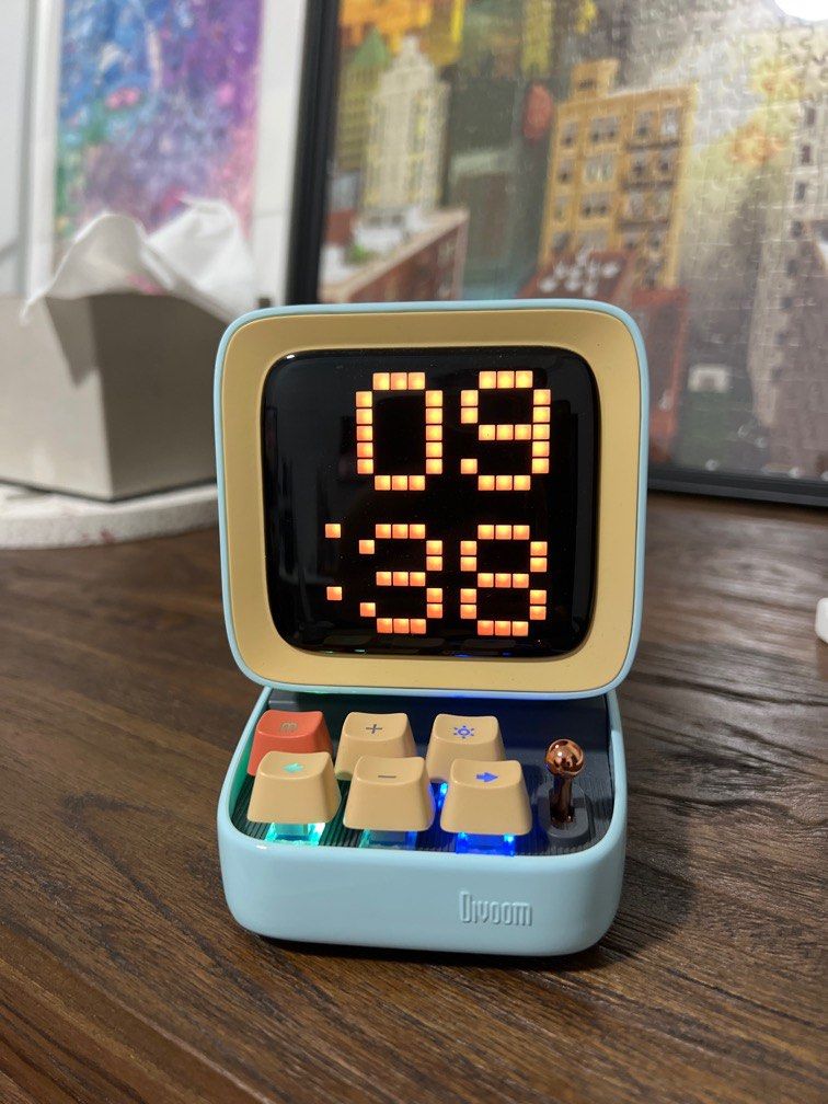 Divoom Ditoo Plus Bluetooth Speaker Alarm Clock, Furniture & Home ...