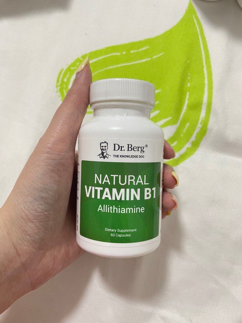 Dr. Berg Natural Vitamin B1 Allithiamime, Health & Nutrition, Health ...
