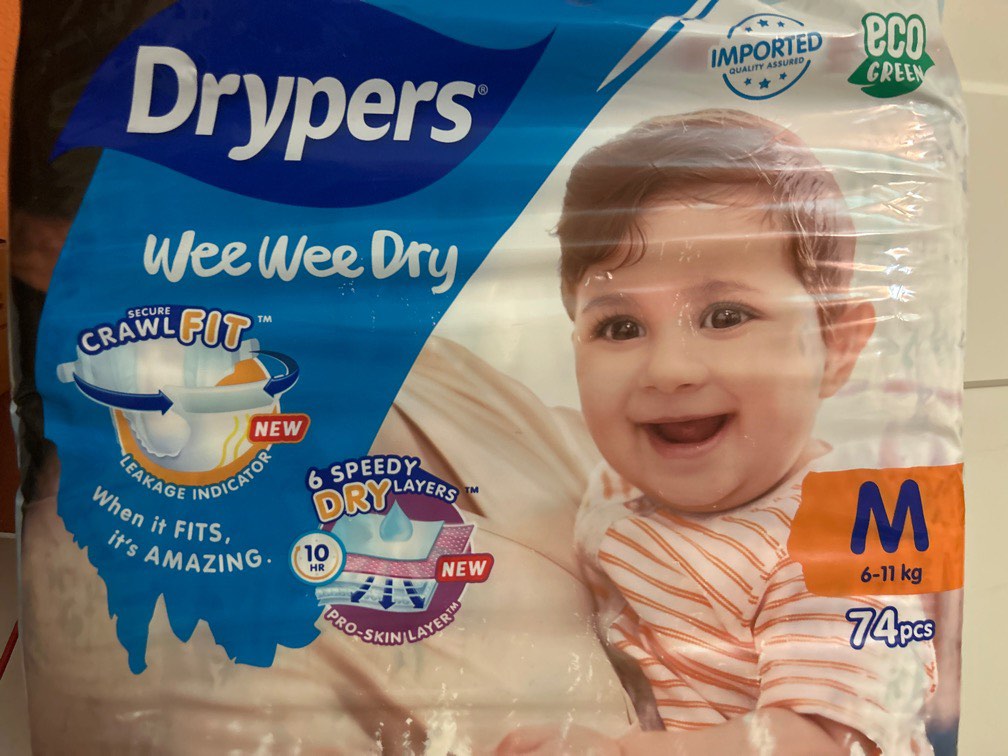 Drypers Wee Wee Dry, Babies & Kids, Bathing & Changing, Diapers & Baby ...