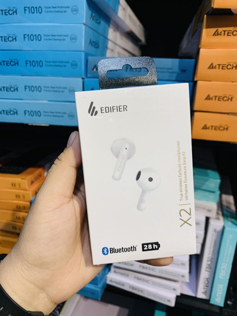 Edifier X2 True Wireless Earbuds Headphones Bluetooth White, Audio ...