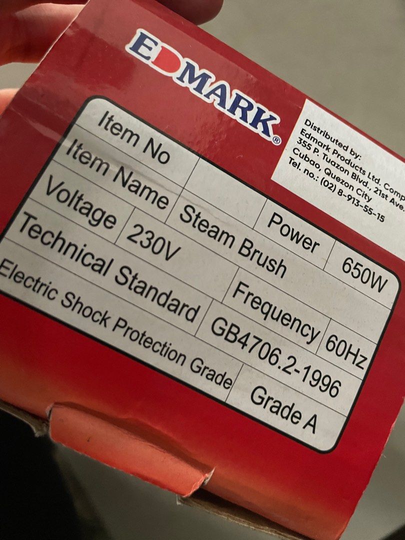 Edmark Steamer, TV & Home Appliances, Irons & Steamers on Carousell