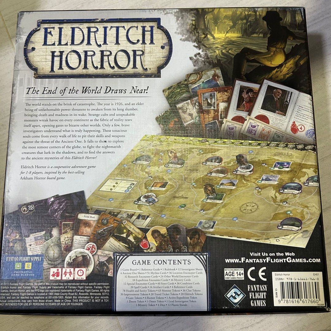 (Original) Eldritch Horror board game, Hobbies & Toys, Toys & Games on ...