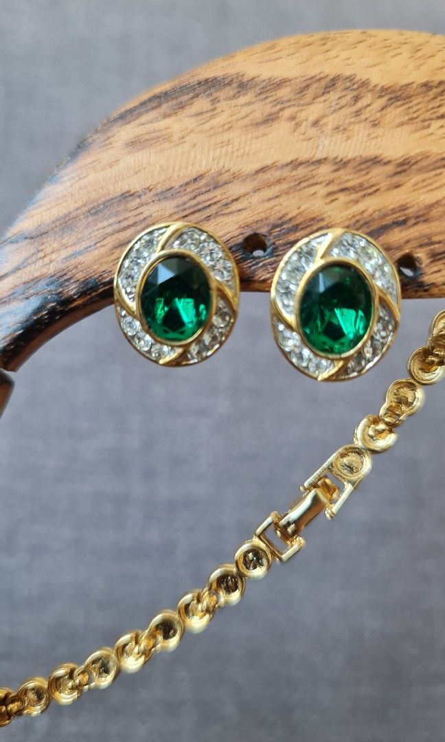 Emerald Green Jewelry Set, Women's Fashion, Jewelry & Organisers, Body ...