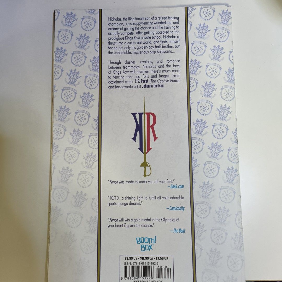 Fence Vol 1 by C.S. Pacat, Hobbies & Toys, Books & Magazines, Comics ...