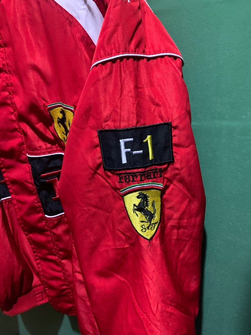 Vintage Ferrari Jacket, Men's Fashion, Coats, Jackets and Outerwear on ...