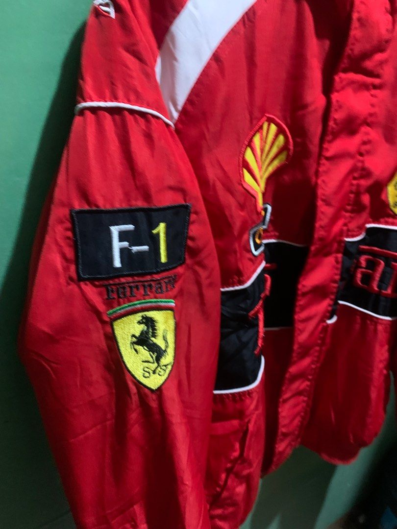 Vintage Ferrari Jacket, Men's Fashion, Coats, Jackets and Outerwear on ...