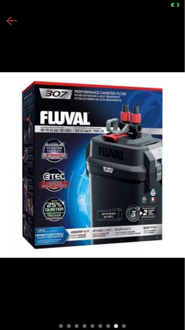 Fluval 307 canister filter full set, Pet Supplies, Homes & Other Pet ...