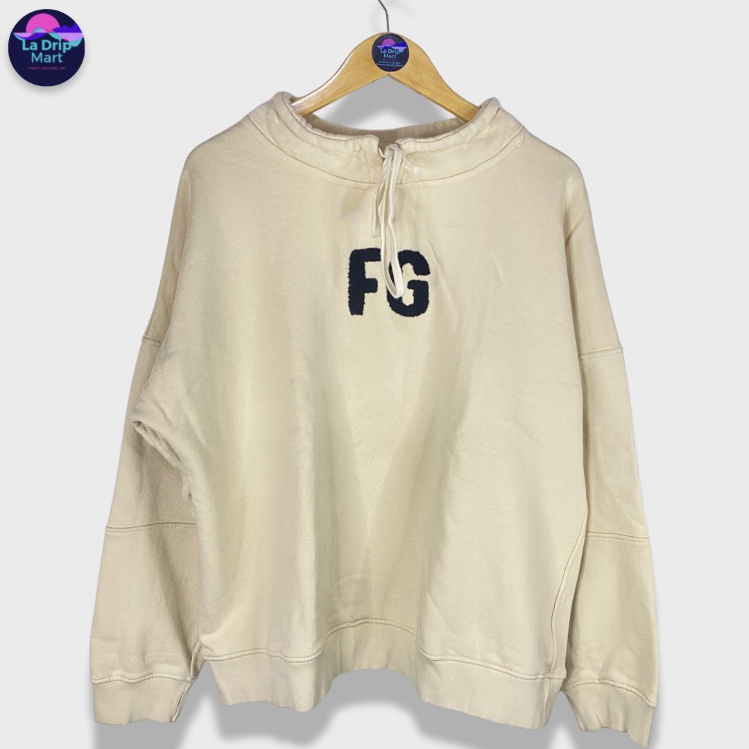 FOG ESSENTIALS LACED MOCK NECK KNITTED LOGO SWEATER on Carousell