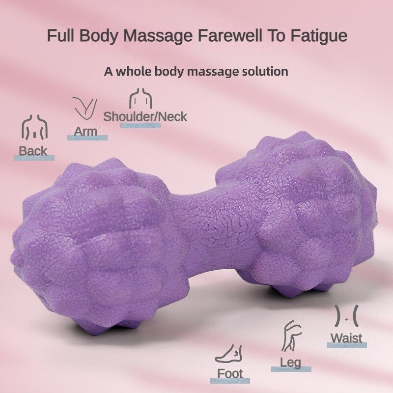 Foot Massage Roller Peanut Double Lacrosse Spiky Ball Myofascial Balls ...