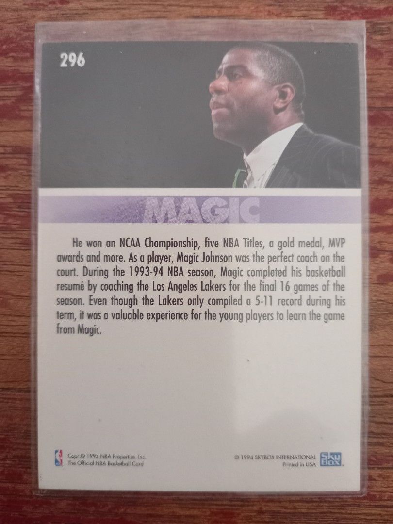 For Sale Magic Johnson - NBA Cards Set, Hobbies & Toys, Memorabilia ...