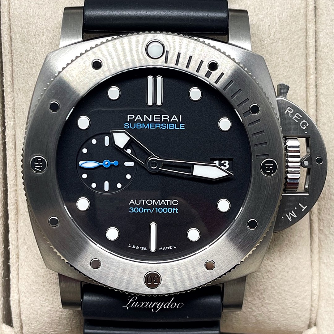 FS.BNIB PANERAI SUBMERSIBLE TITANIUM AUTOMATIC 47MM WATCH PAM 2305 ...