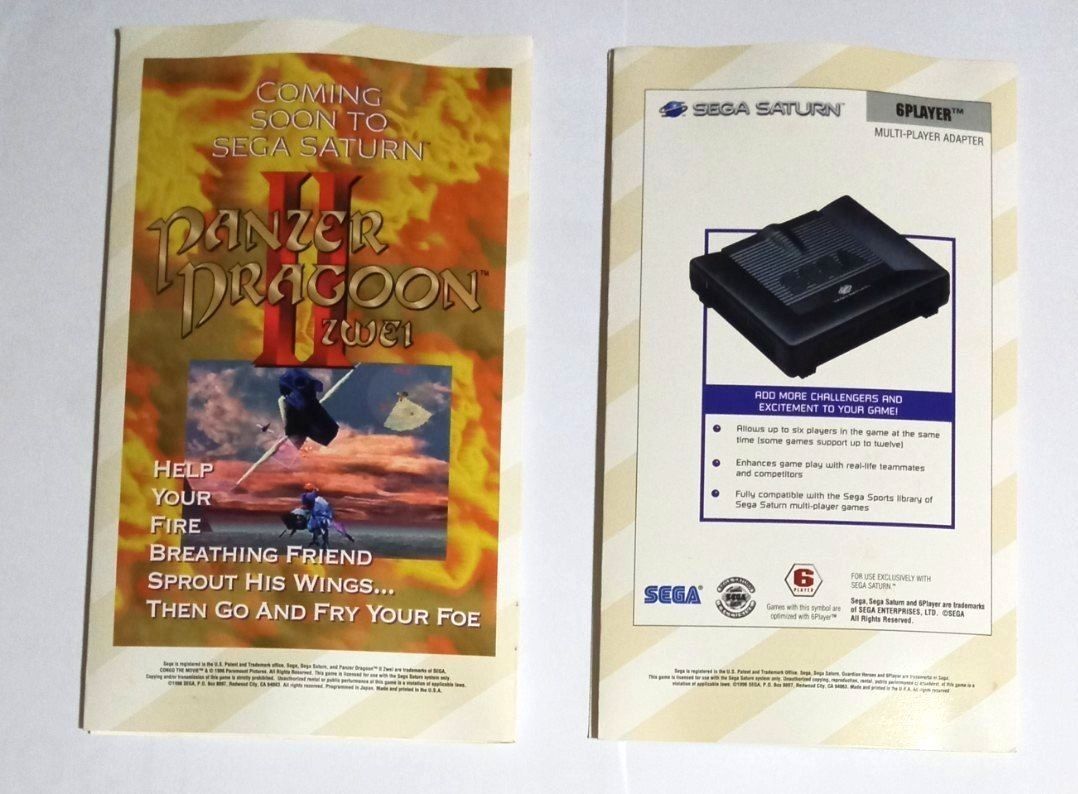 (Full Color)Ps1,Sega-Saturn,PlayStation Game Instruction Booklet*Manual ...