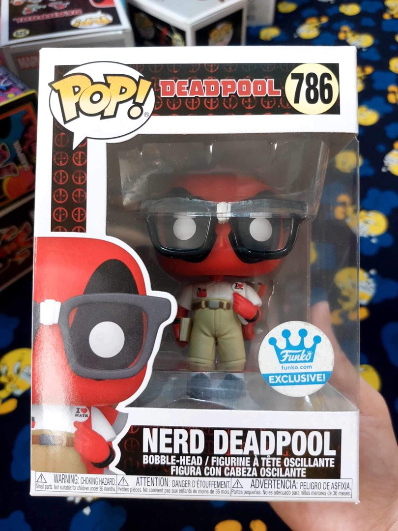 Funko Pop Marvel Nerd Deadpool 786 Funko Exclusive on Carousell