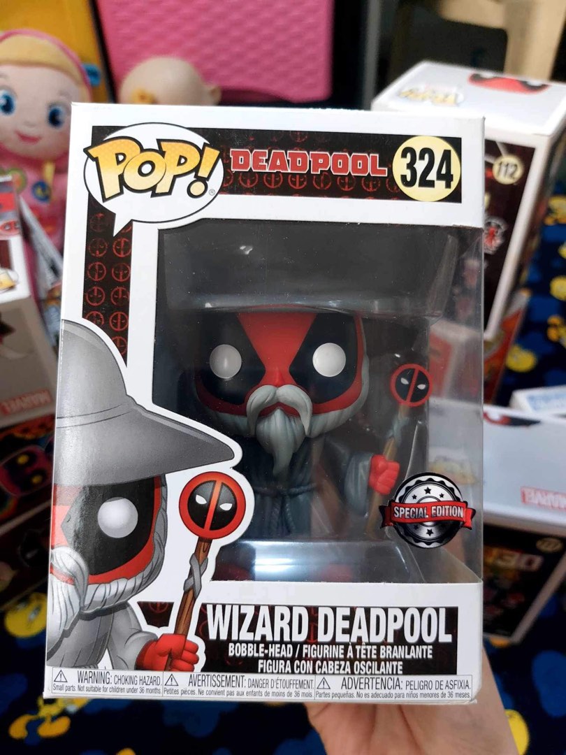 Funko Pop Marvel Wizard Deadpool 324 Special Edition on Carousell