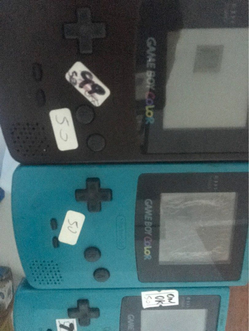 Gameboy - box with liflet 10sgd - 3 consoles : 45 (sound and turn on ...