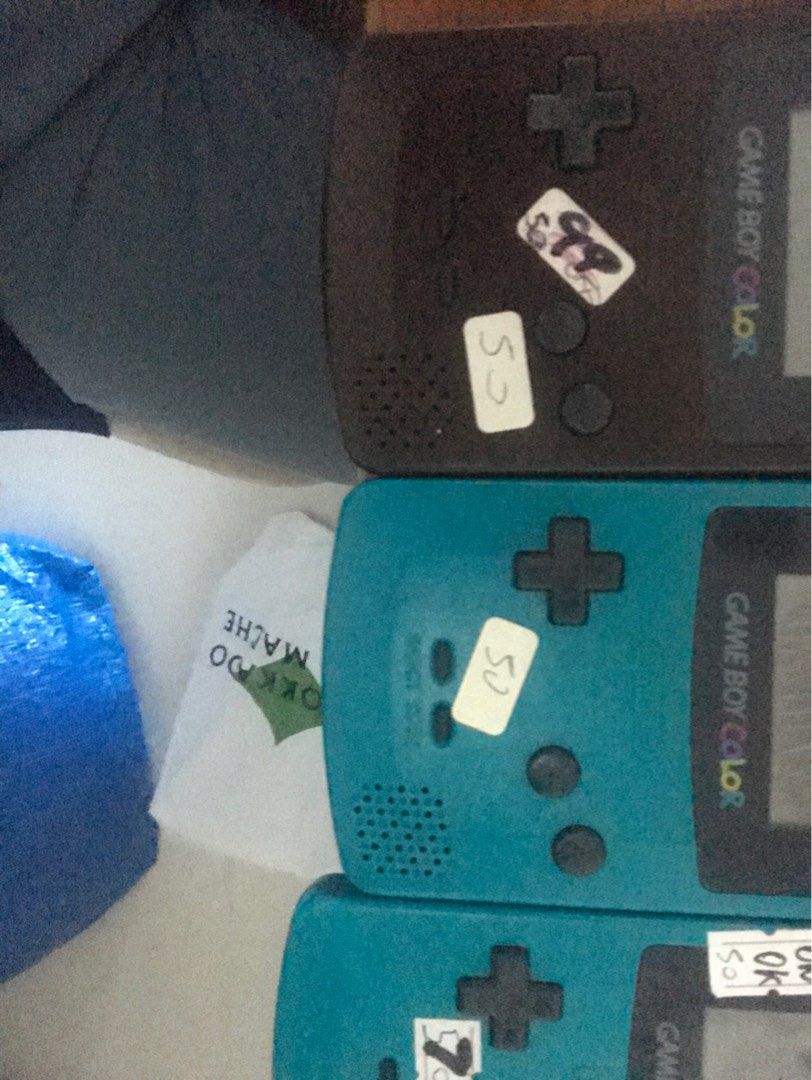 Gameboy - box with liflet 10sgd - 3 consoles : 45 (sound and turn on ...