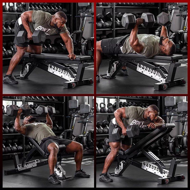 Heavy Duty Gym Bench Commercial Grade, Sports Equipment, Exercise ...