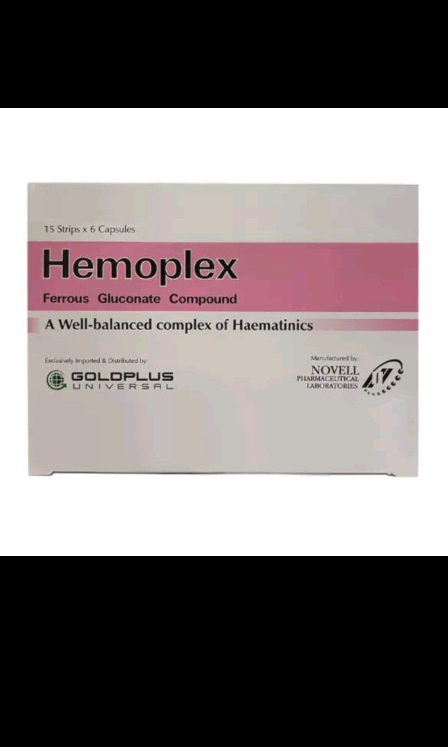 Hemoplex - Ferrous Gluconate Compound, Health & Nutrition, Health ...