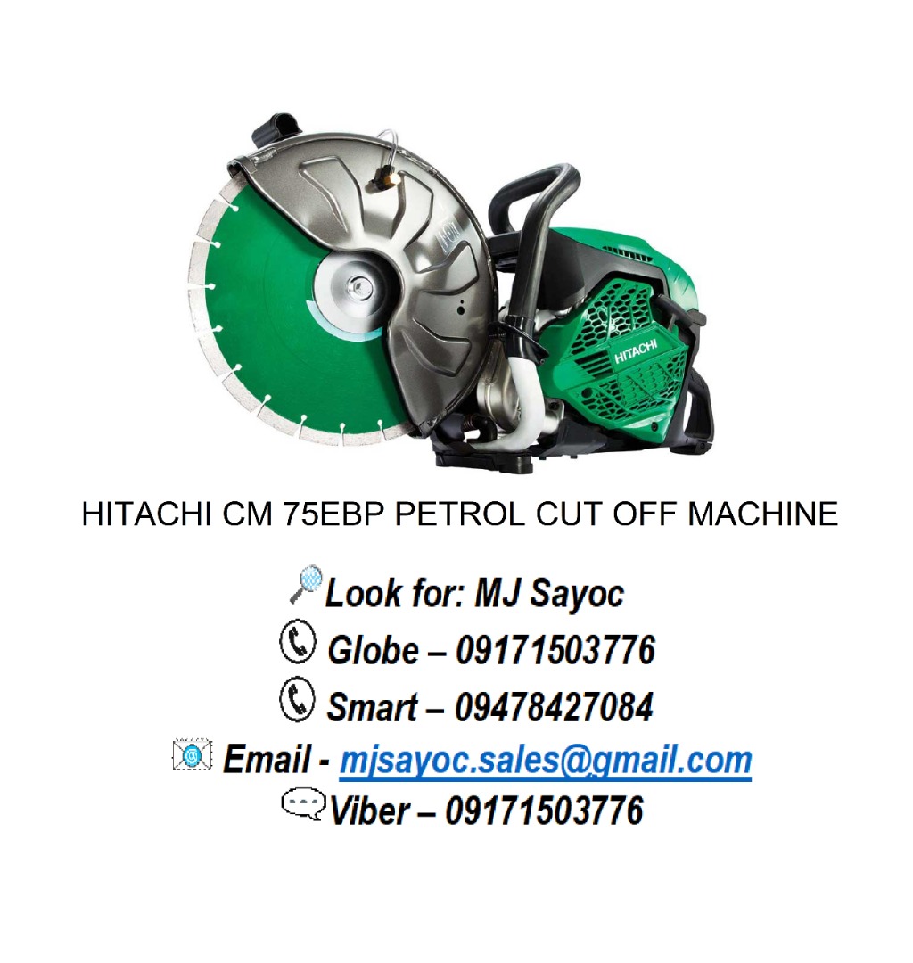HITACHI CM 75EBP PETROL CUT OFF MACHINE on Carousell