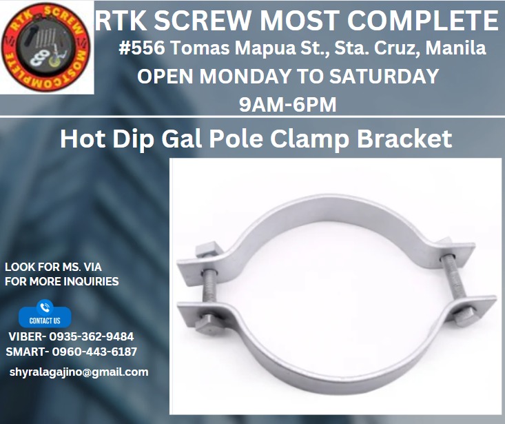 Hot Dip Gal Pole Clamp Bracket on Carousell