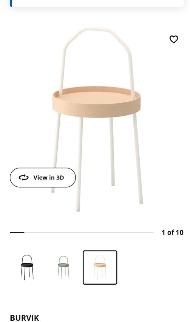 Ikea Burvik side table, Furniture & Home Living, Furniture, Tables ...